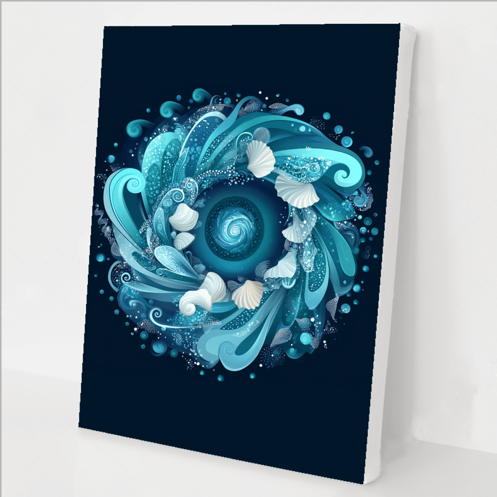 An Ocean Dream Shell Mandala kit – Paint Plot