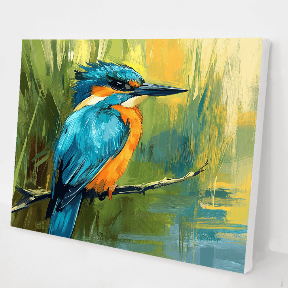 Golden Crest Kingfisher kit – Paint Plot