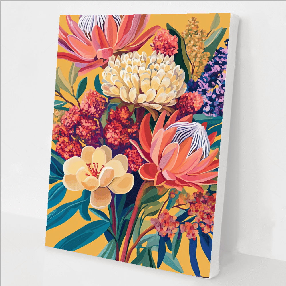 Golden Native Flora kit – Paint Plot