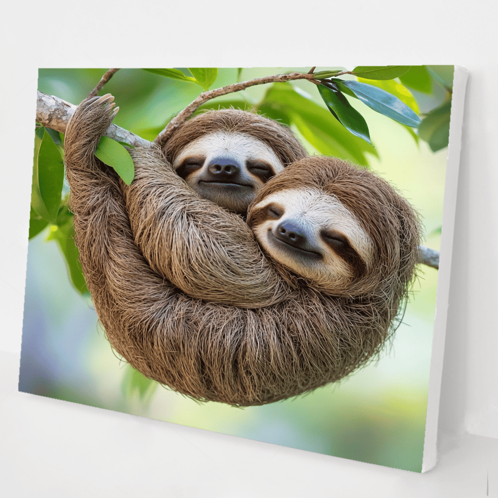 Sloths Snuggle in Panama kit – Paint Plot