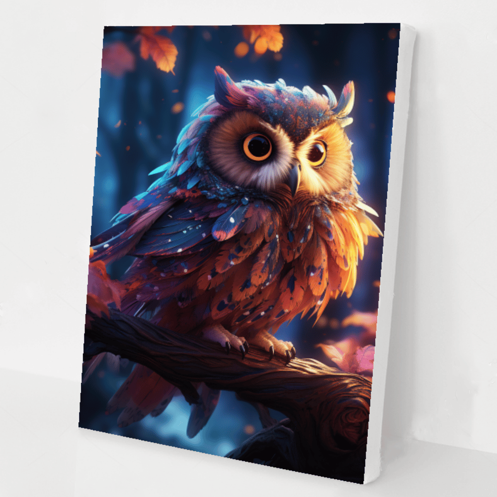 Paint Plot The Owl Paint by Number kit